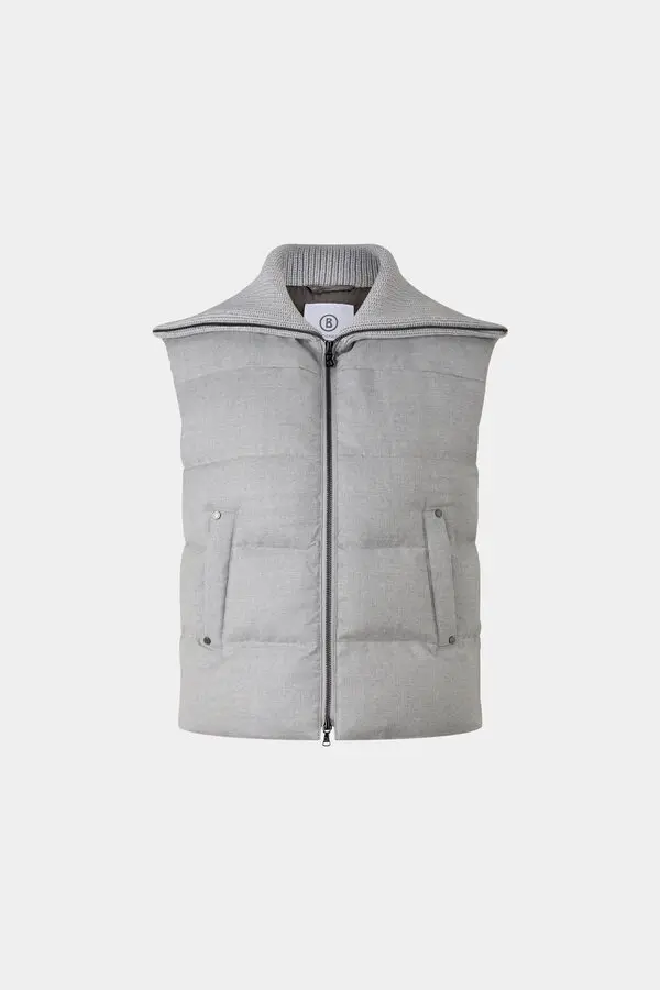 エル　BOGNER　ボグナー　ダウンベスト Bogner Eloise Down Vest In Light Gray - 40% Off | Editorialist